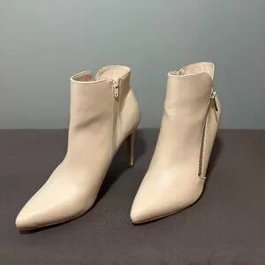 BCBG | Shoes | Bcbg Ladies White Pointed Toe Bootie | Poshmark